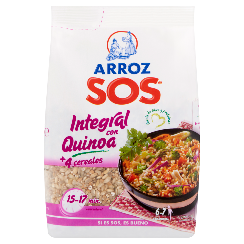 SOS Arroz Integral rizs 500 g quinoaval és 4 féle gabonával Webáruház ...