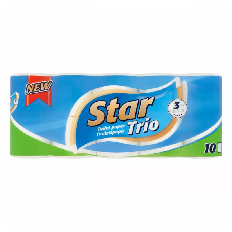 Star Trio toalettpapír 3 rétegű 10 tekercs Webáruház » 899 Ft - Star ...