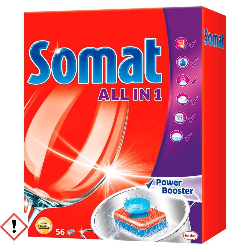 Somat All in 1 mosogatógép tabletta 56 darab Webáruház » 0 Ft - Somat ...