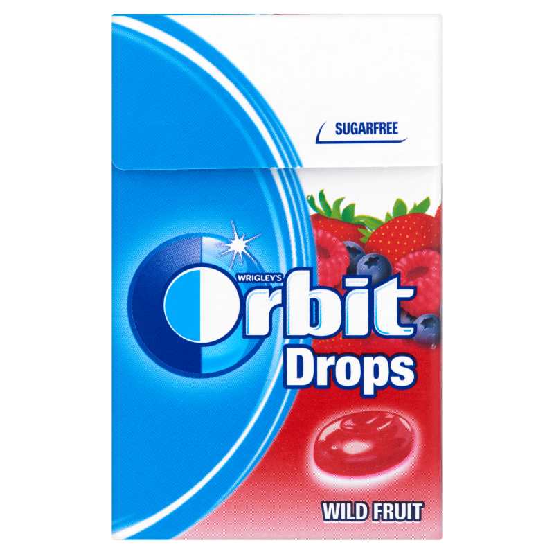 Wrigley's Orbit Drops cukormentes cukorka 33 g Wild Fruit Webáruház » 0 ...