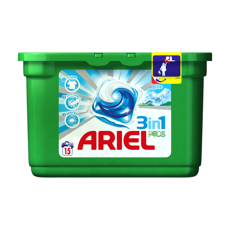 Ariel gél kapszula 3in1 15 db Alpine (Xi) Webáruház » 0 Ft - Ariel gél ...