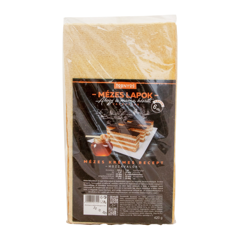 Tornyos mézes lapok 420 g 6 db Webáruház » 1 099 Ft - Tornyos mézes ...