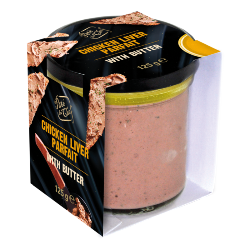 Paté du Chef Csirkemájas parfé vajjal 125 g Webáruház » 1 590 Ft - Paté ...
