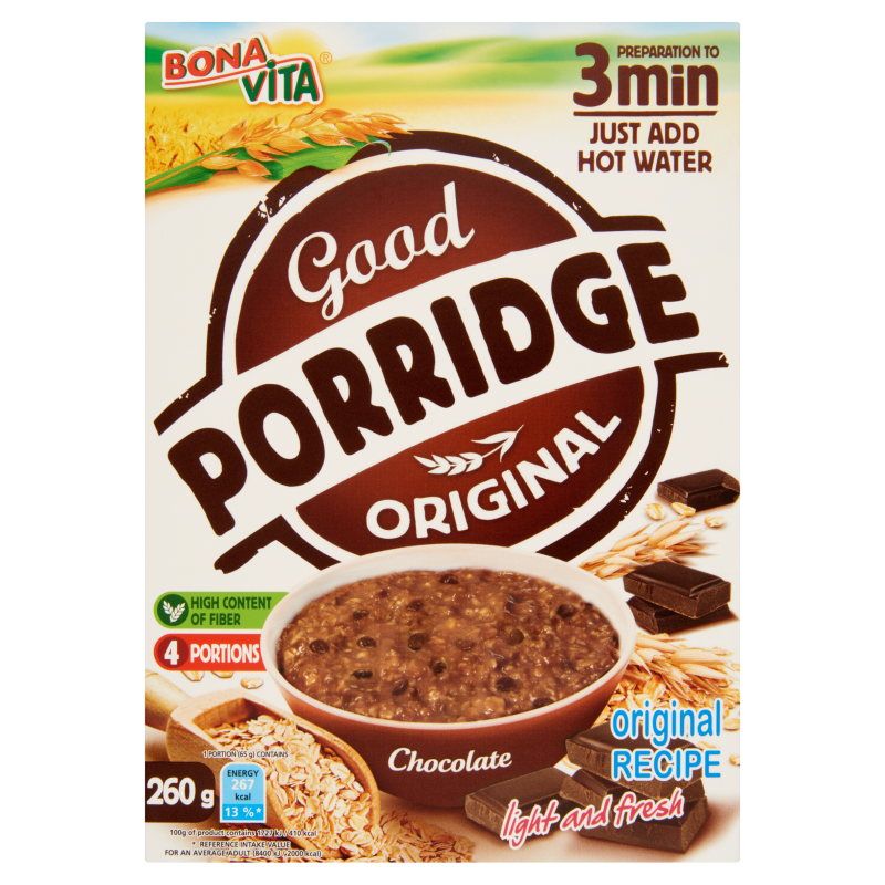 Bona Vita Instant zabkása 260 g csokoládés Webáruház » 0 Ft - Bona Vita ...
