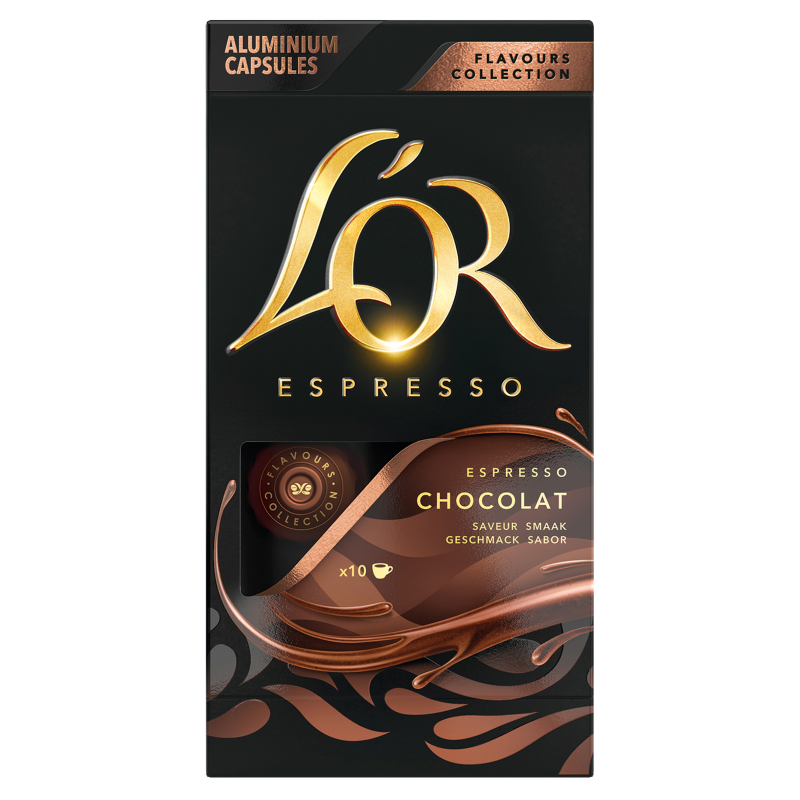 L'OR Espresso kávékapszula 10 db csokoládéízű Nespresso ®kávégép ...