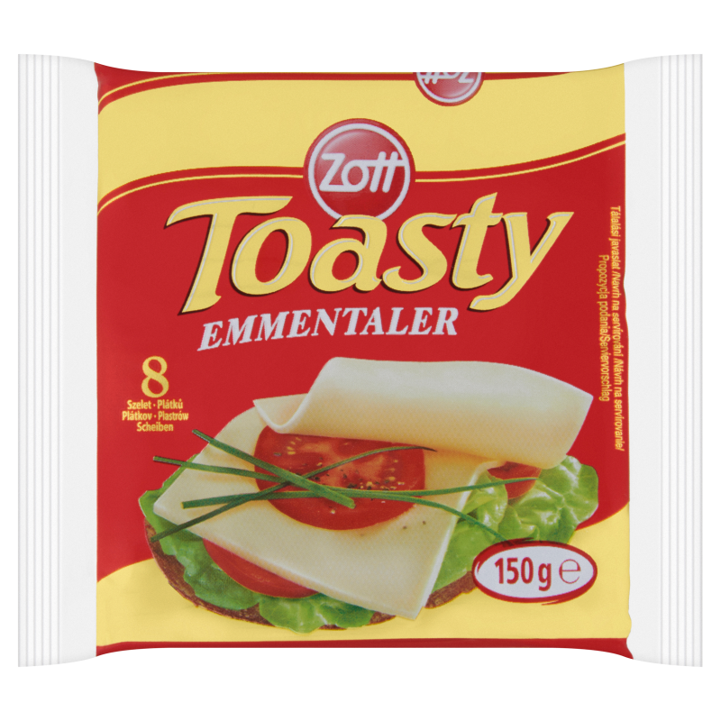 Zott Toasty ömlesztett sajtszeletek 150 g ementáli Webáruház » 0 Ft ...