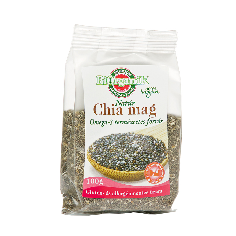 Biorganik Chia mag 100 g fekete natúr Webáruház » 0 Ft - Biorganik Chia ...