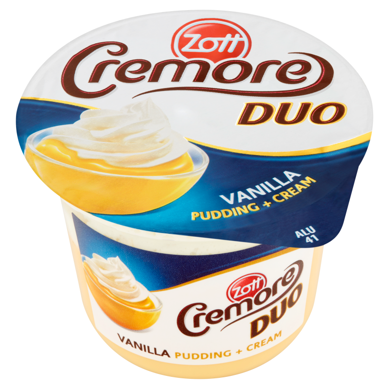 Zott Cremore Duo puding 200 g vanília ízű, tejszínhabbal Webáruház » 0 ...