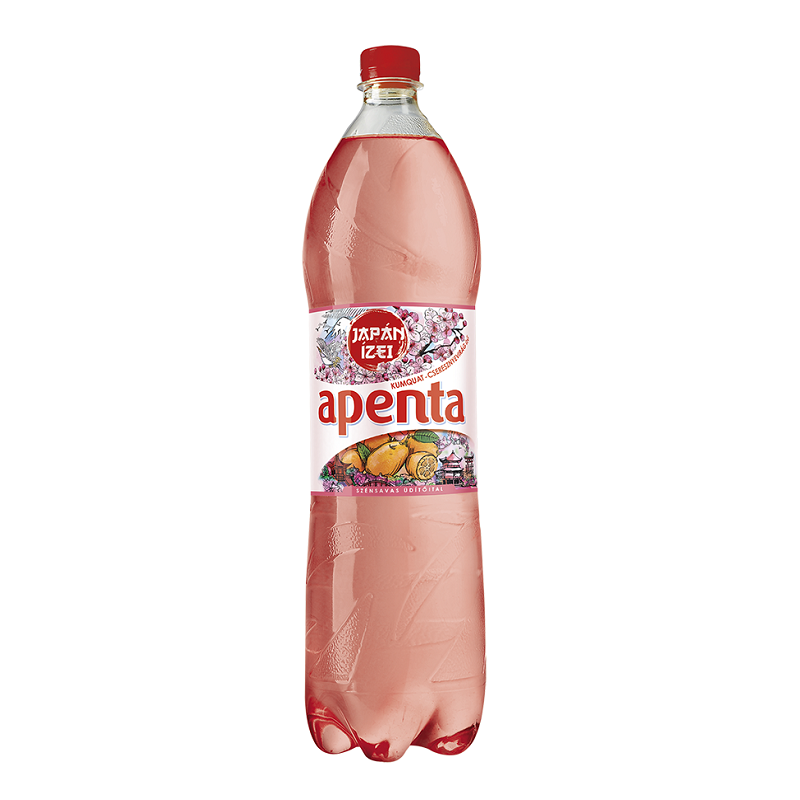 Apenta üdítőital természetes szénsavas ásványvízzel 1,5 l kumquat ...