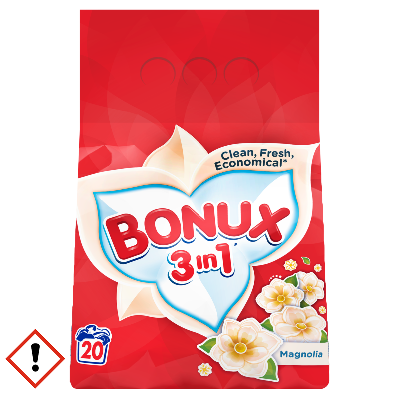 Bonux 3in1 mosópor 1,5 kg magnolia Webáruház » 0 Ft - Bonux 3in1 ...