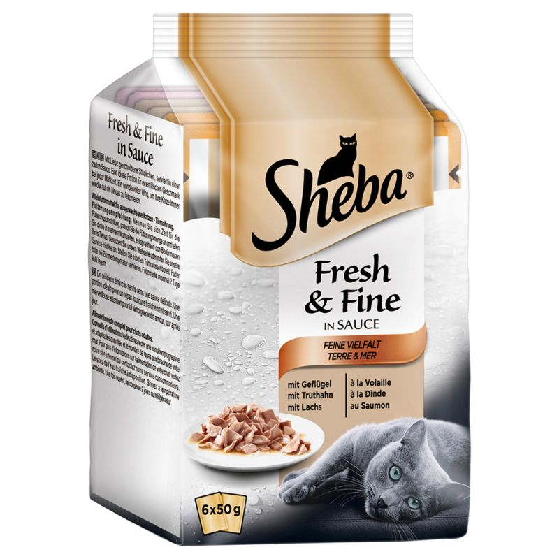 Sheba Mini 6x50 g halas-húsos válogatás Webáruház » 1 699 Ft - Sheba ...