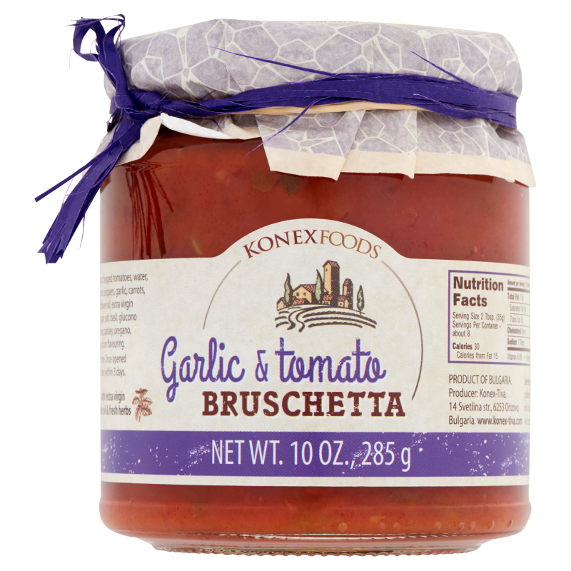 Konex Foods bruschetta szósz 285 g fokhagymás-paradicsomos Webáruház ...