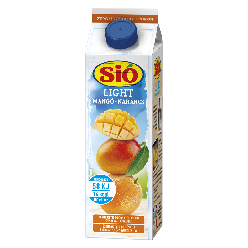 Sió Light gyümölcsital 1 l mangó-narancs 25% Webáruház » 599 Ft - Sió ...
