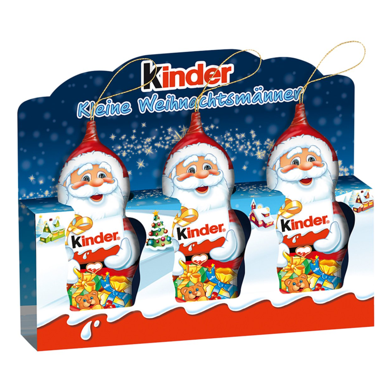 Kinder Mikulás tejcsokoládé figura 3x15 g Webáruház » 619 Ft - Kinder ...