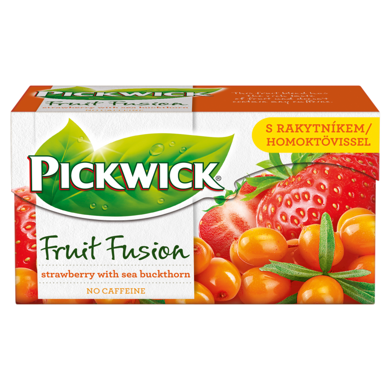 Pickwick Fruit Fusion gyümölctea 20x1,75 g eper, homoktövis Webáruház » 499 Ft - Pickwick Fruit ...