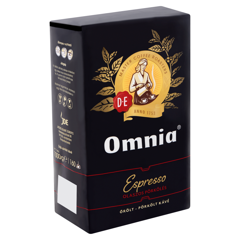Douwe Egberts Omnia Espresso őrölt kávé 1 kg Webáruház » 0 Ft - Douwe Egberts Omnia Espresso ...
