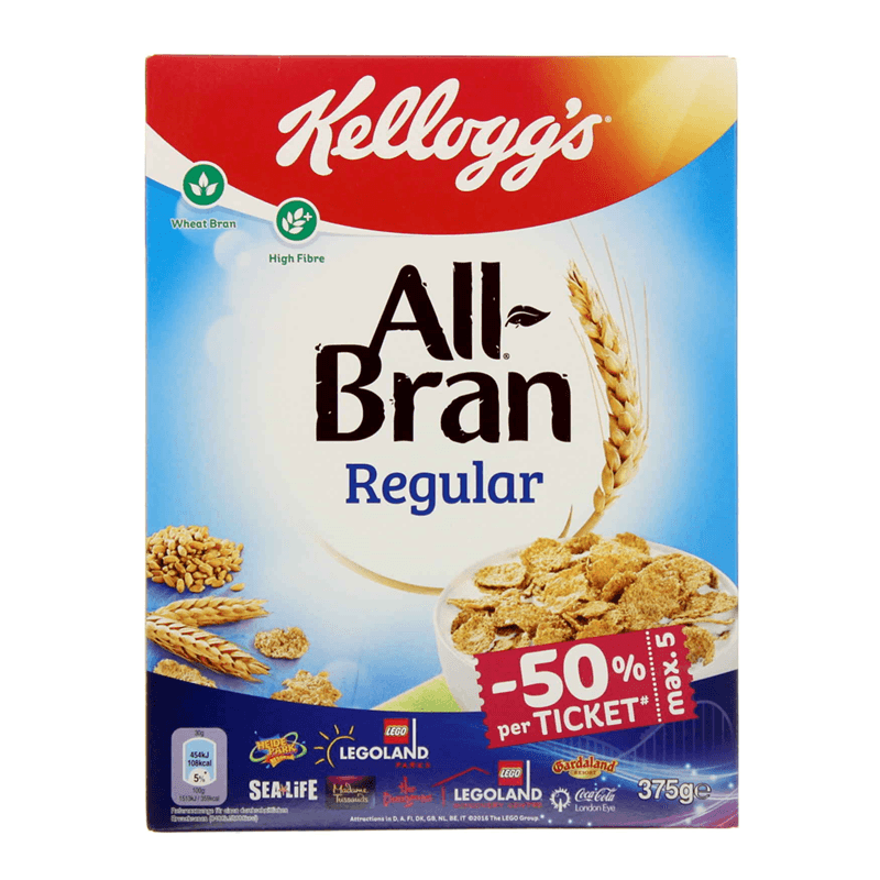 Kellogg's All Bran Regular zabpehely 375 g Webáruház » 0 Ft - Kellogg's ...