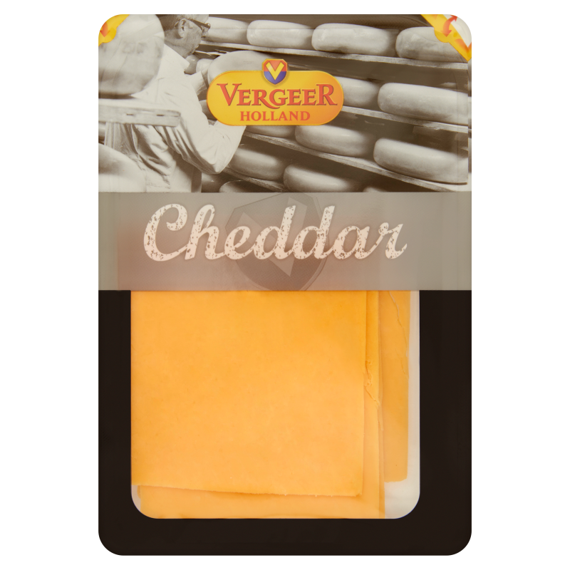 Vergeer Cheddar sajt 100 g szeletelt Webáruház » 0 Ft - Vergeer Cheddar ...