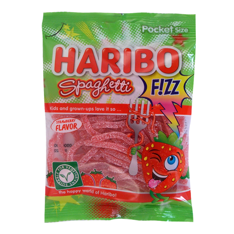 Haribo gumicukor 75 g Spaghetti eperízű Webáruház » 0 Ft - Haribo ...
