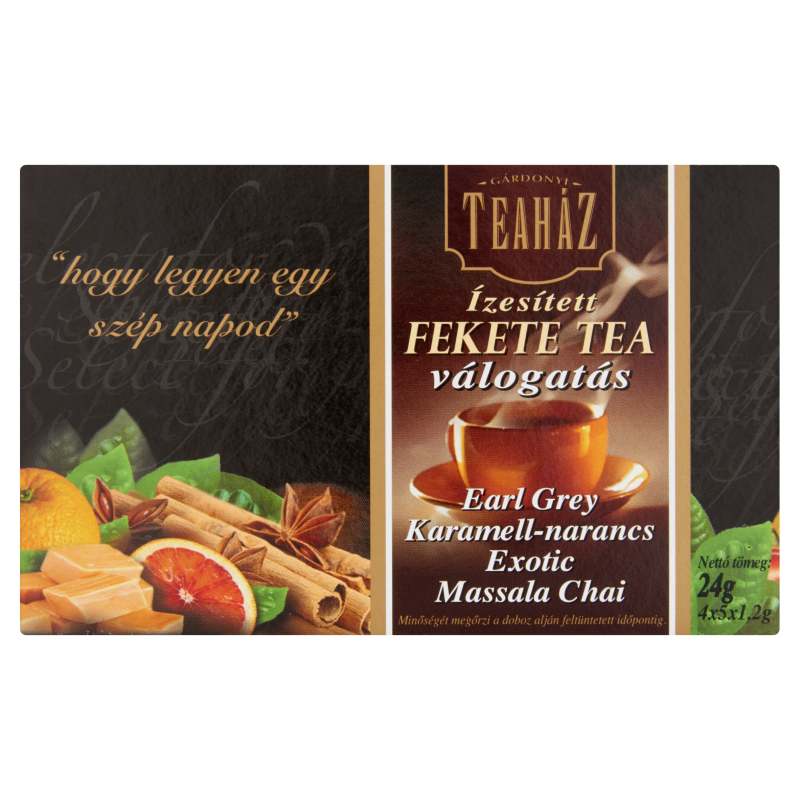 Gárdonyi Teaház ízesített fekete tea válogatás 20x1,2 g (24 g ...