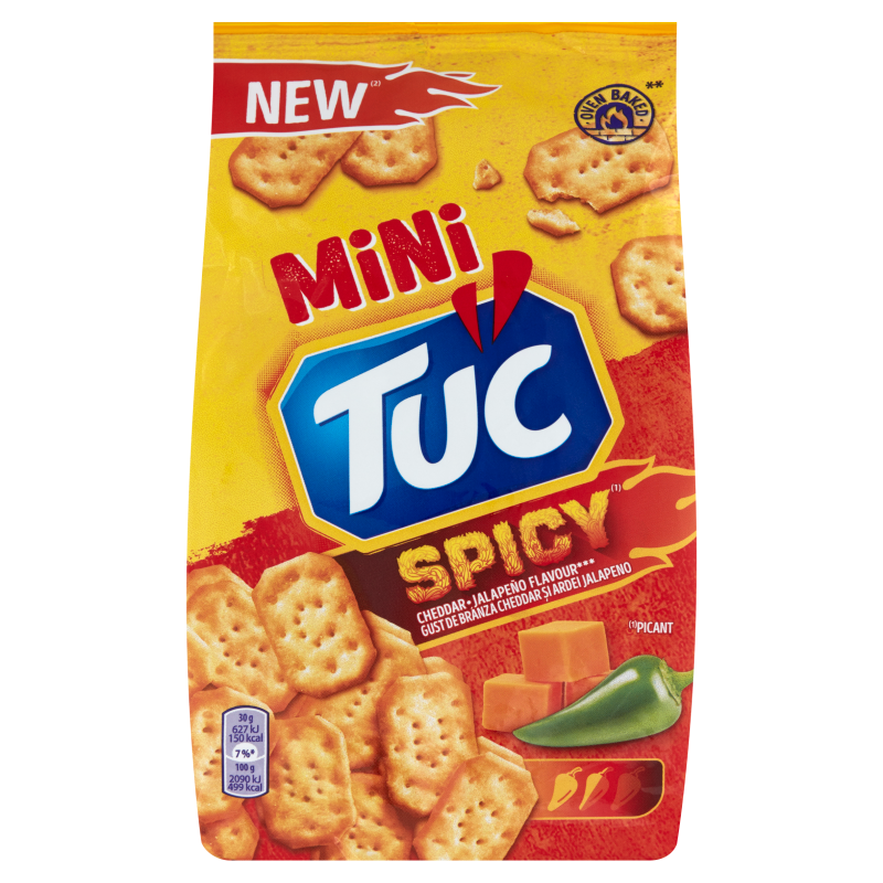 TUC mini ropogós kréker 85 g cheddar jalapeno Webáruház » 449 Ft - TUC ...
