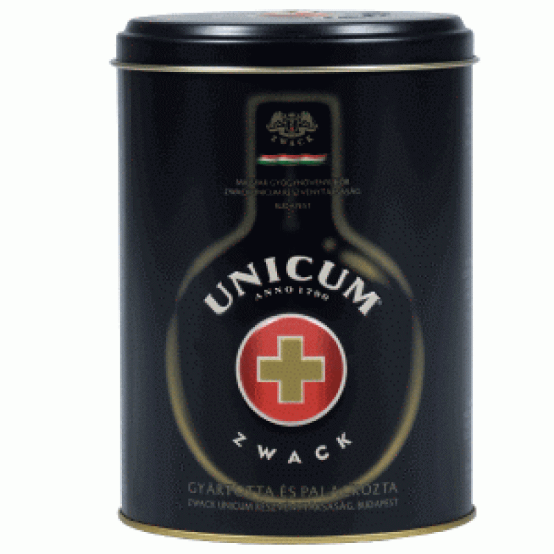 Zwack Unicum gyógynövénylikőr 0,5 l 40%, fém dobozban Webáruház » 0 Ft ...