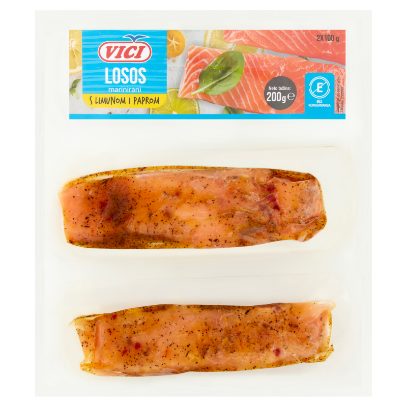 Vici fagyasztott lazac porciók citromos pácban 2x100 g Webáruház » 2 599 Ft - Vici fagyasztott ...