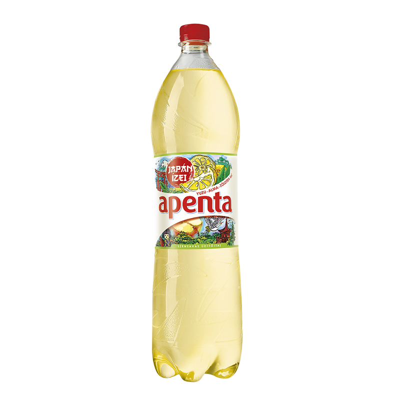 Apenta üdítőital természetes szénsavas ásványvízzel 1,5 l yuzu-alma ...