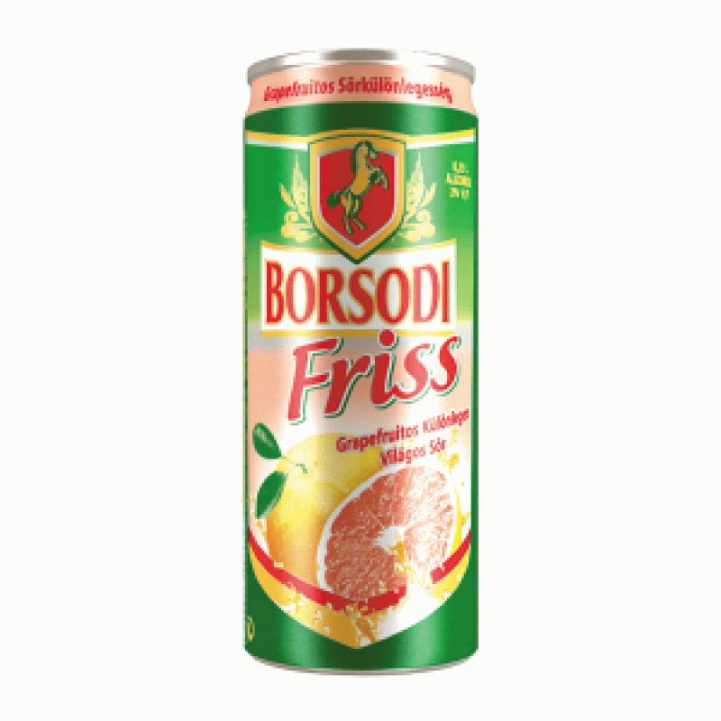 Borsodi Friss grapefruitos sör 0,33 l dobozos Webáruház » 0 Ft ...